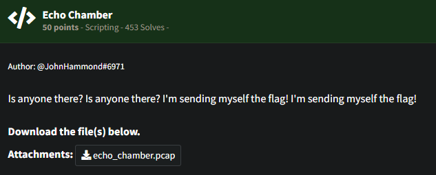 Huntress CTF 2024 – Echo Chamber – Killian Sherer